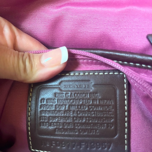 Coach | Bags | Coach Hamilton Pebbled Grain Chocolate Brown Shoulder ...